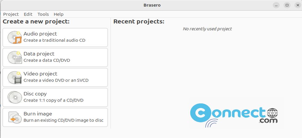 Brasero CD DVD Burning Software for Linux | CONNECTwww.com
