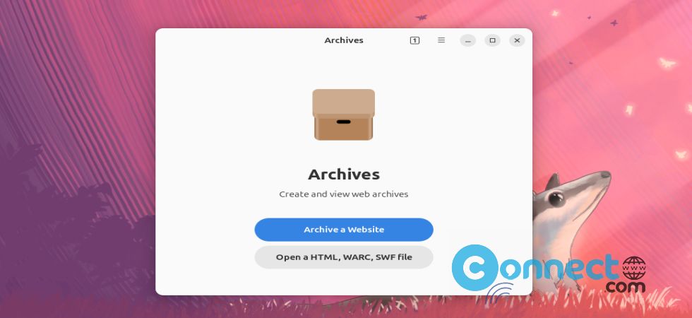 How to Create Web Archives with Archives Application | CONNECTwww.com